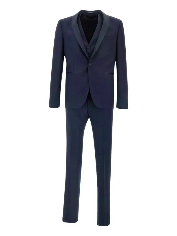 Tagliatore Virgin Wool Suit - Blue