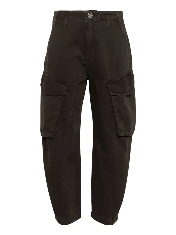 Pinko Mid-rise Tapered Cargo Trousers - Brown