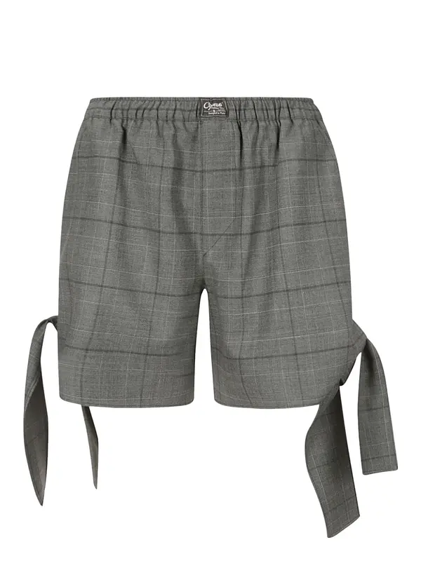 Coperni Checked Shorts - Grey