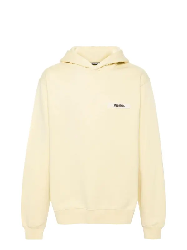 Jacquemus Le Hoodie Gros Grain Top - Neutrals