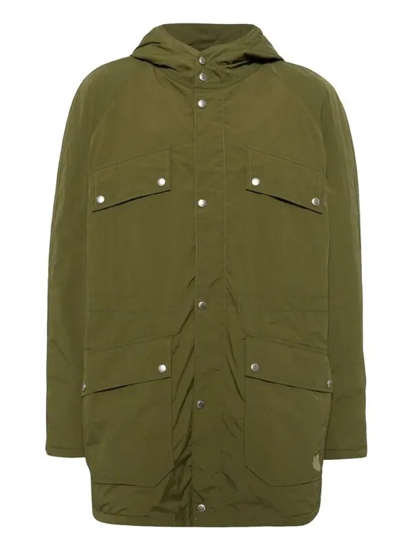 Maison Kitsuné Fox-appliqué Hooded Parka - Green