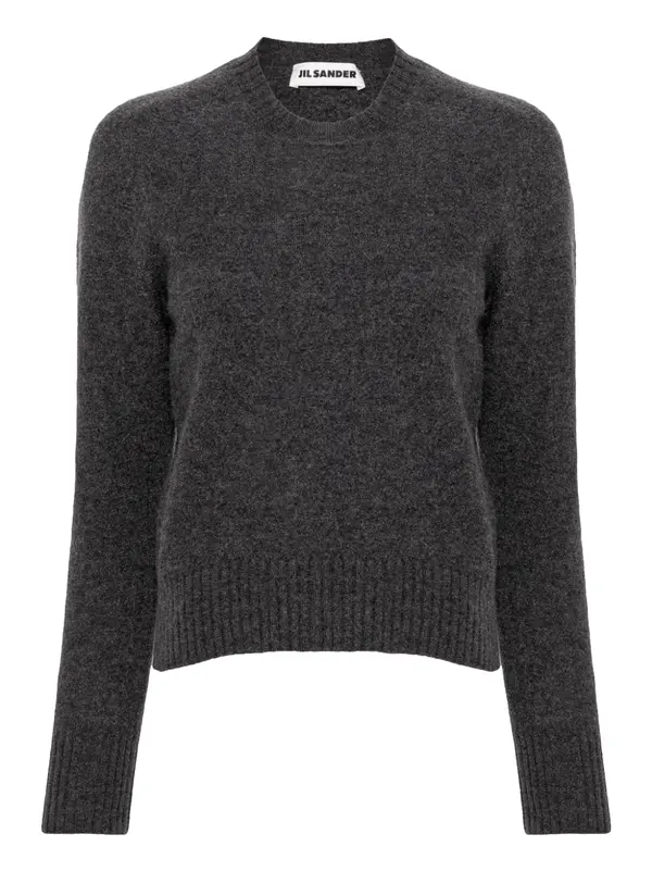 JIL SANDER Mélange Wool Jumper - Grey