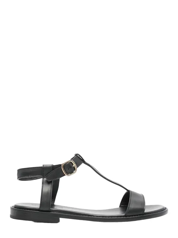 DOUCAL'S Buckle-fastening Leather Sandals - Black