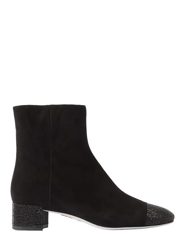 Rene Caovilla Bonnie Ankle Boots - Black