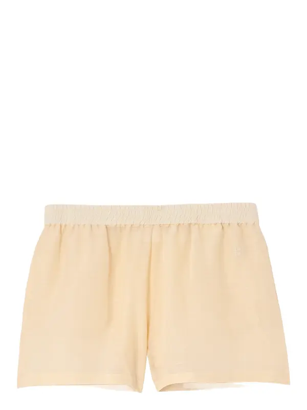 Givenchy And Linen-blend Shorts - Ivory