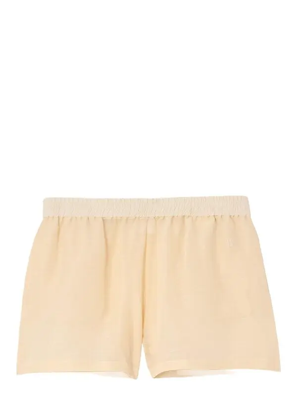 Givenchy And Linen-blend Shorts - Ivory