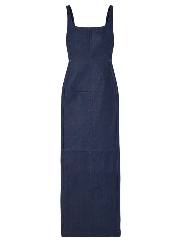 Jacquemus La Robe De-nîmes Spoglio Denim Gown - Blue