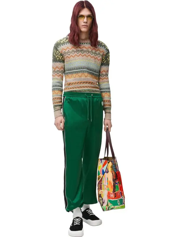 Loewe Tracksuit Trousers In Technical Jersey - Pop Green
