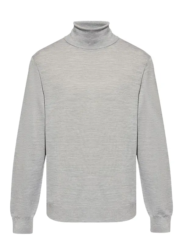 Theory Roll-neck Jumper - Grey