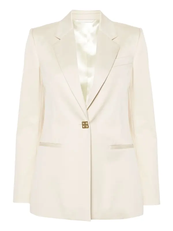 Givenchy Notched-lapel Single-breasted Blazer - Neutrals