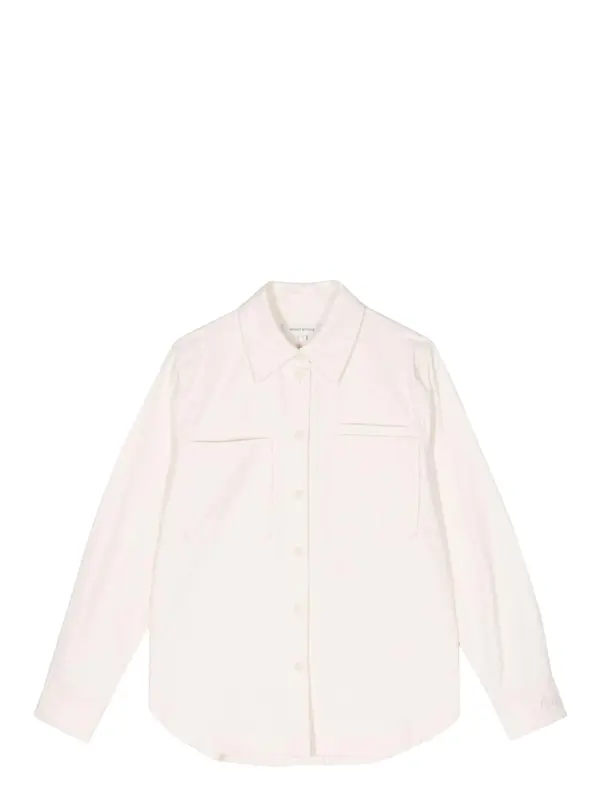 Maison Kitsuné Patch-pocket Cotton Shirt - Neutrals