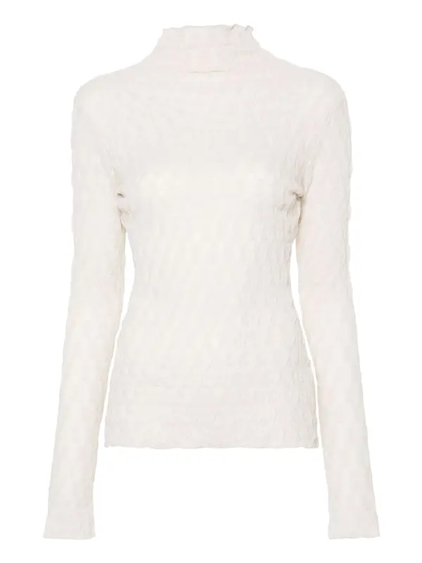 Camilla And Marc Sissil Textured Jersey Top - Neutrals