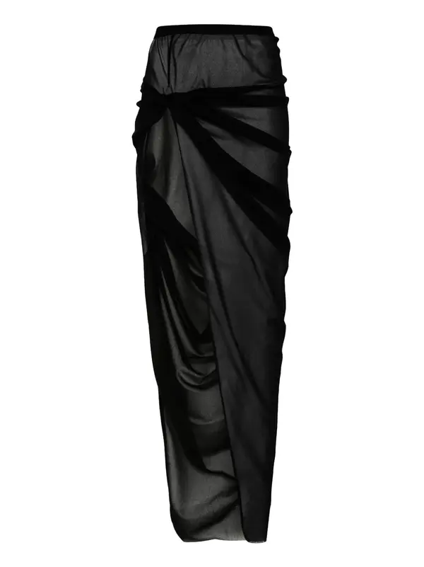 Rick Owens Edfu Maxi Skirt - Black