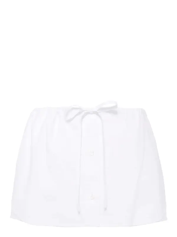 Alexander Wang Crystal-embellished Skort - White