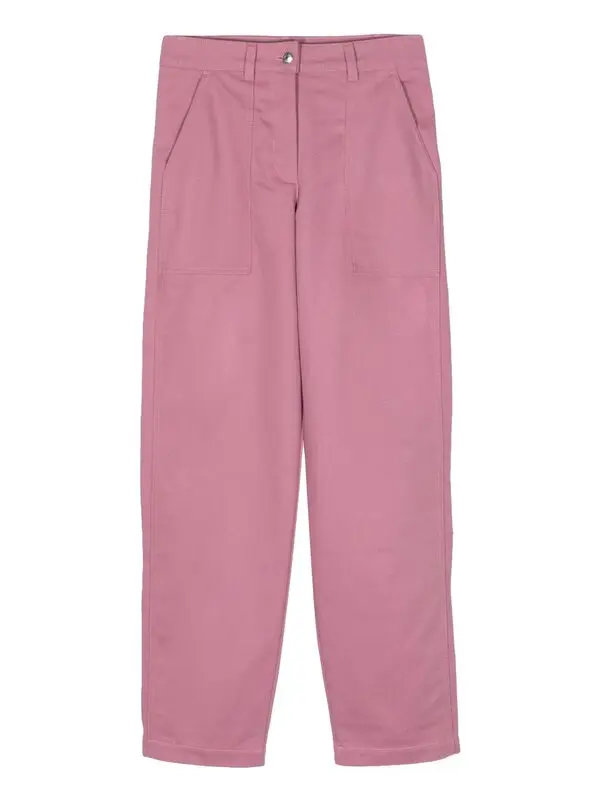 Maison Kitsuné High-rise Straight-leg Jeans - Pink