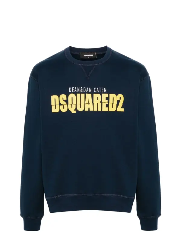 Dsquared2 Cool Fit Logo-print Sweatshirt - Blue