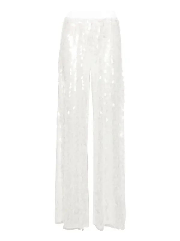 Norma Kamali High-waist Flared Trousers - White