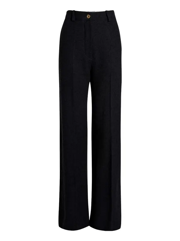 Patou Iconic Tweed Trousers - Black