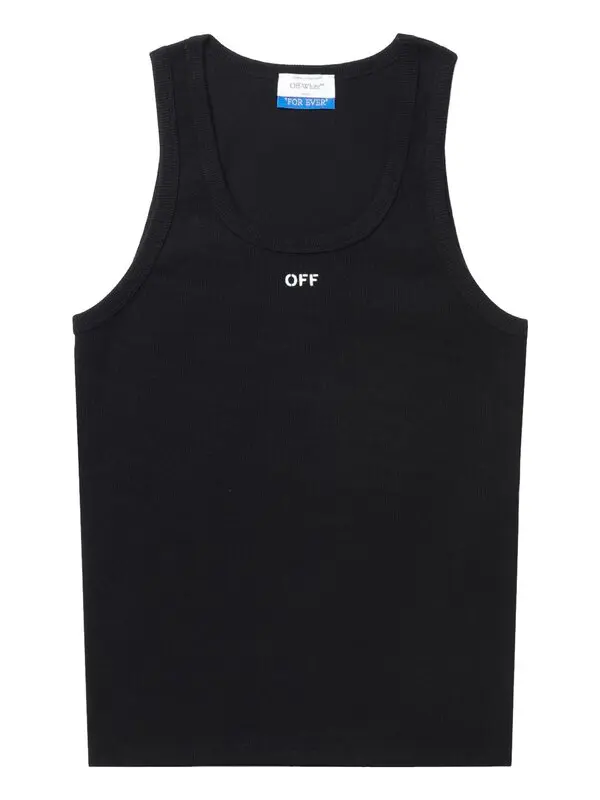 Off-White Logo-print Tank Top - Black