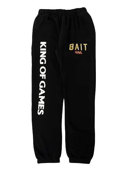 BAIT X Yu Gi Oh King Of Games Sweat Pants - Black