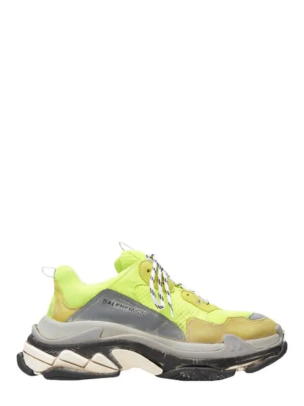 Balenciaga Triple S Sneakers - Neon Yellow/grey