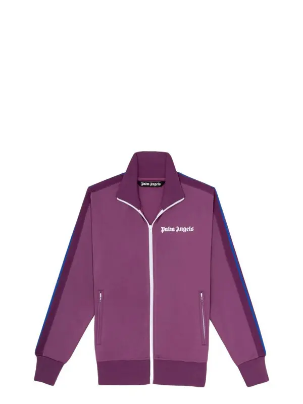 Palm Angels College Track Jacket - Grape/white