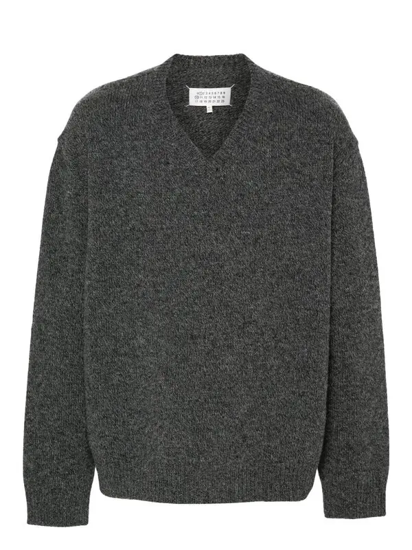 MAISON MARGIELA Mélange Wool Jumper - Grey
