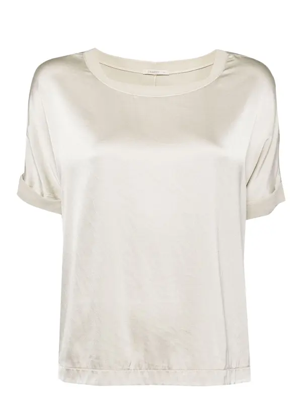 Transit Satin T-shirt - Neutrals