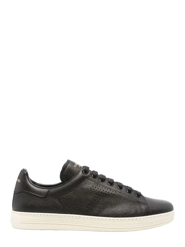 TOM FORD Warwick Leather Sneakers - Black
