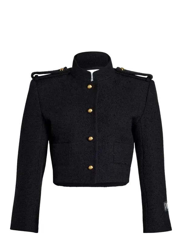 Patou Cropped Sailor Jacket - Black