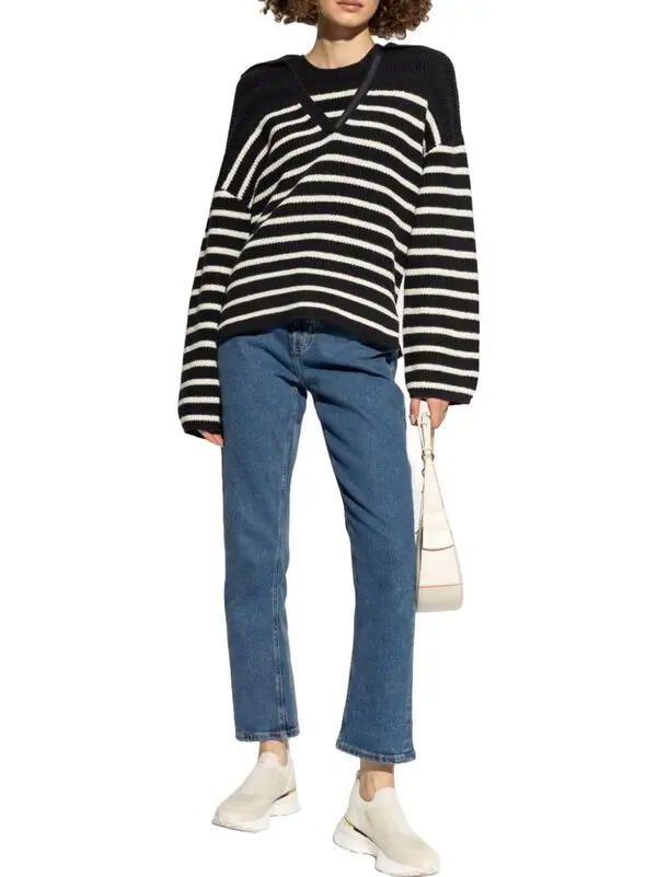 Rag & Bone Jen Polo Sweater - Black