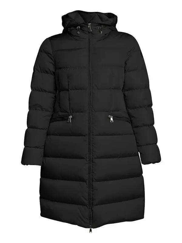 Moncler Avocette Long Puffer Coat - Black