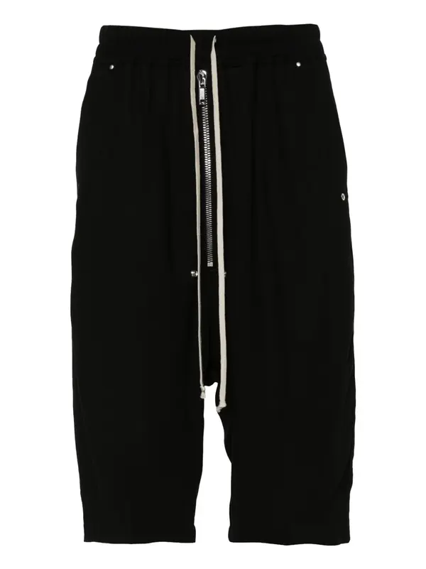 Rick Owens Bela Pods Drop-crotch Shorts - Black