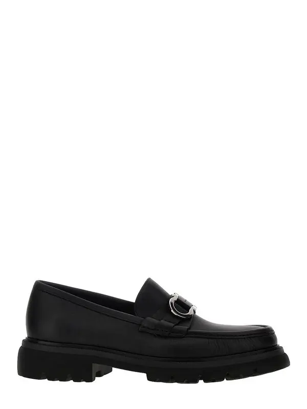 FERRAGAMO Cocoon Loafers - Black