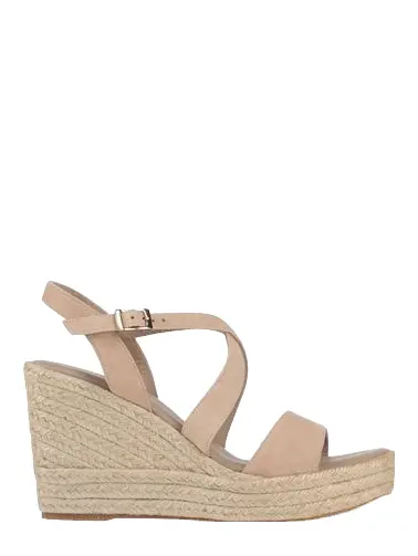 PALOMA BARCELO Leather Espadrille Sandals - Beige
