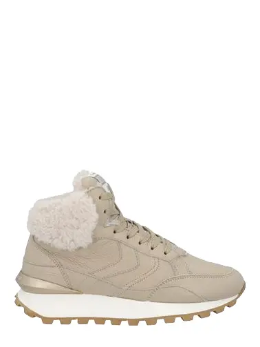 VOILE BLANCHE Leather High-top Sneakers - Beige