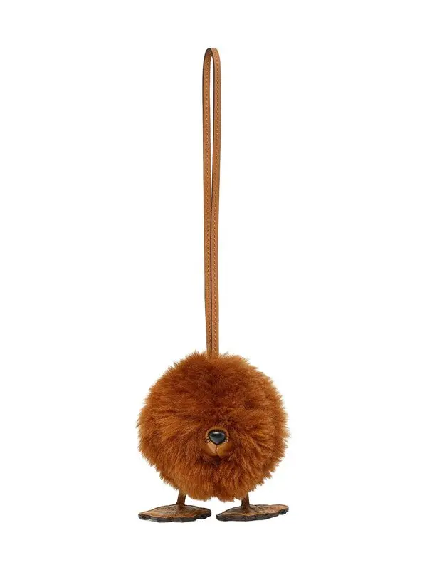 Mcm Bear Charm - Brown