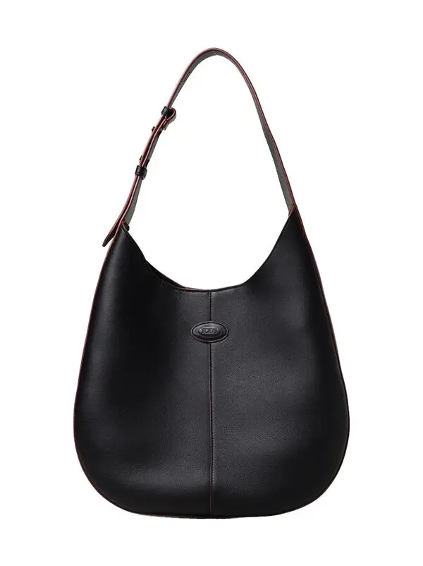 TOD'S Leather Shoulder Bag - Black