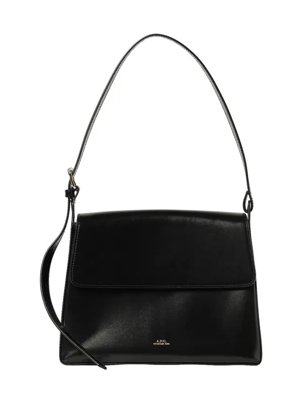 A.p.c. Leather Shoulder Bag - Black