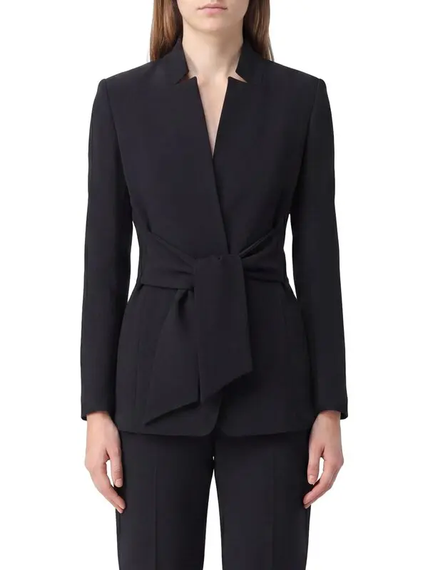 Max Mara Belted Jacket - Black