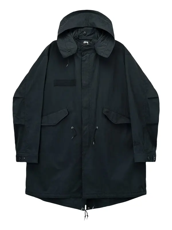 StÜssy Nyco Fishtail Parka - Black