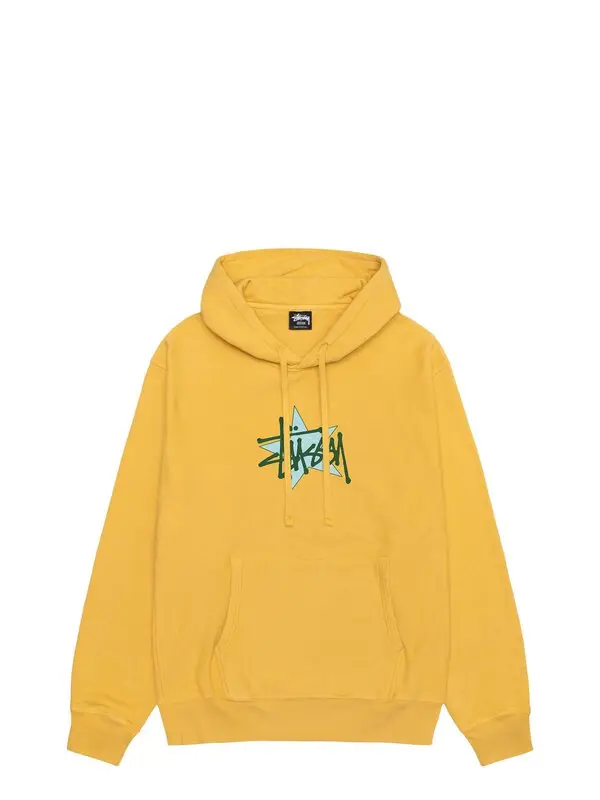 StÜssy Star Hoodie - Yellow