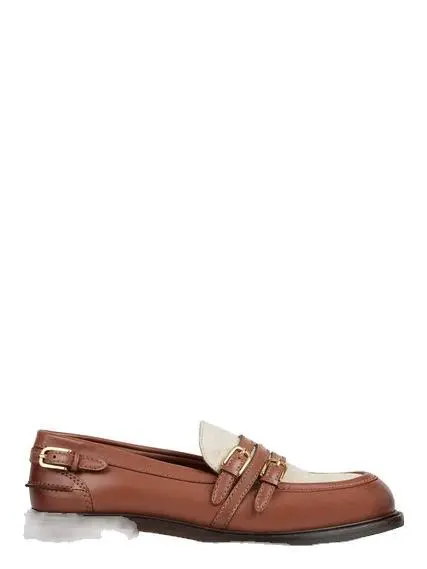 Sandro Oversized Leather Jacket With Suit-style Lapel Collar - Brown