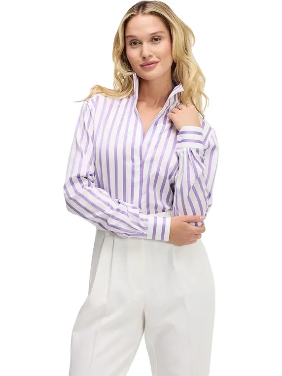 SARAH ALEXANDRA Signature Lilac You A Lot Shirt - Stripe