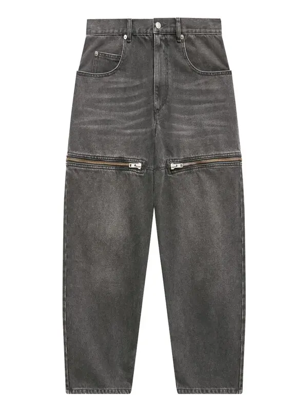 MARANT ETOILE Salia Denim Pants - Black