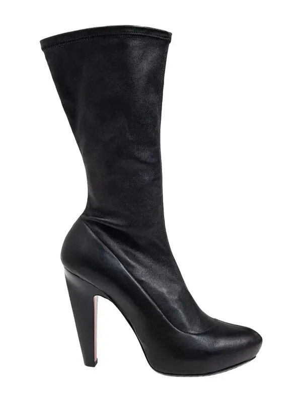 Alexander McQueen 125mm Platform Boots - Black