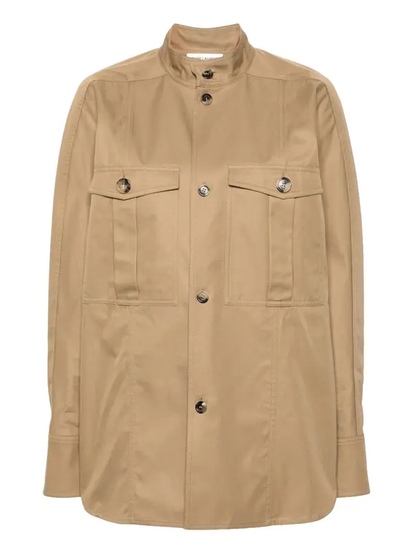 Saint Laurent Cotton Twill Shirt - Neutrals