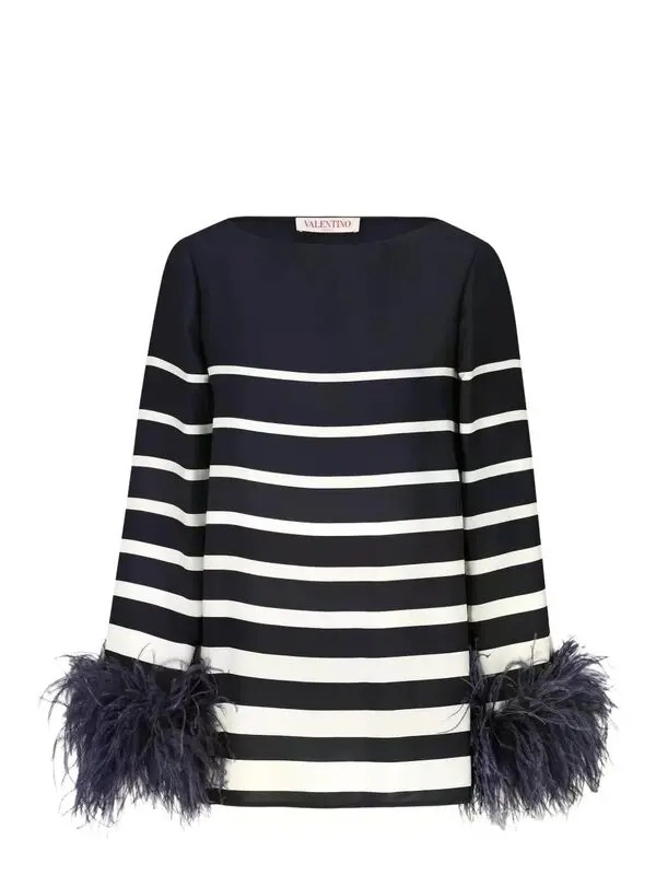 Valentino Garavani Striped Roomview Top - Black