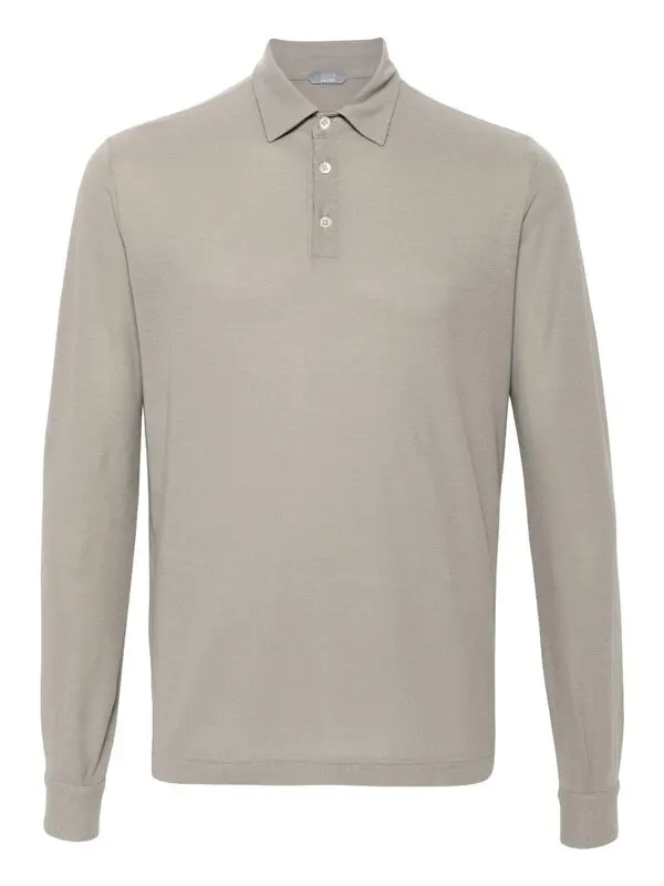 ZANONE Cotton Polo Shirt - Neutrals