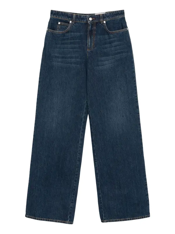 Alexander McQueen Wide-leg Jeans - Blue